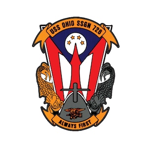 USS Ohio SSGN-726 Badge Sticker Decal Ohio Class Guided Missile ...
