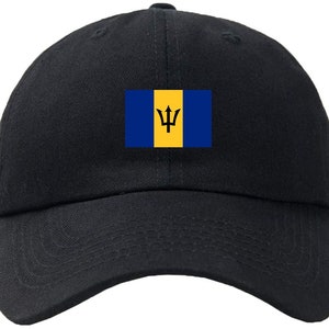 Barbados Flag Baseball Cap Hat Hook & Loop Closure / Bridgetown / Pride ...