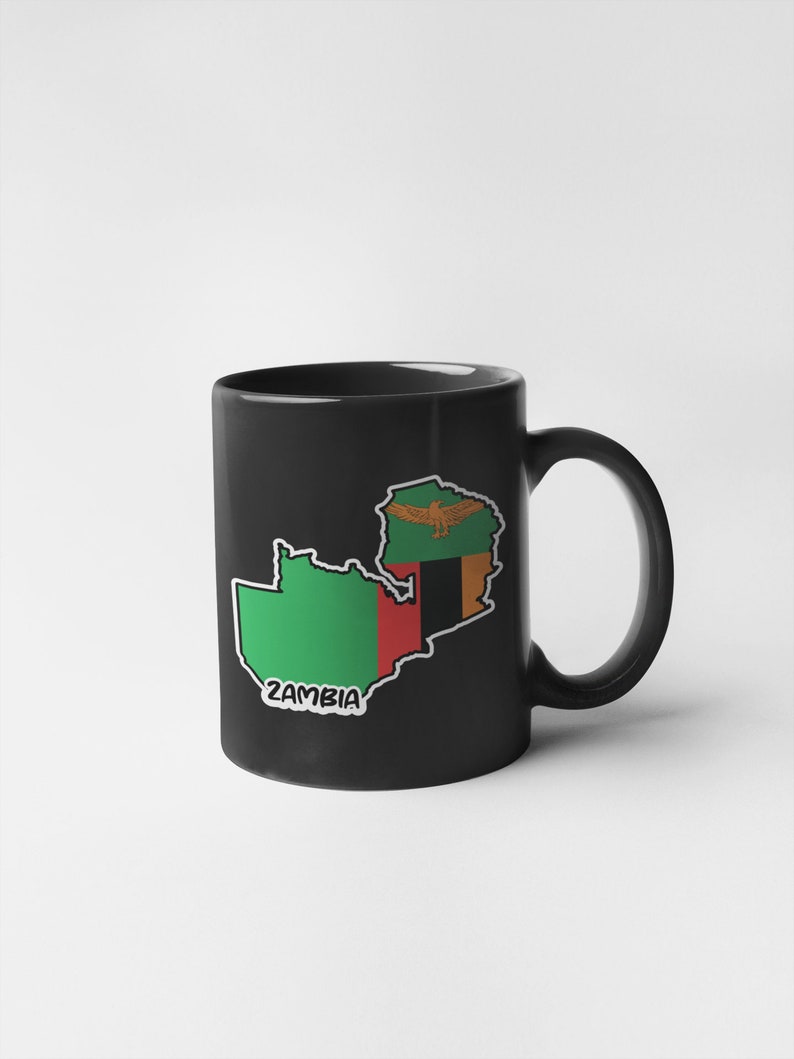 Zambia Map Flag Sticker Decal - Etsy