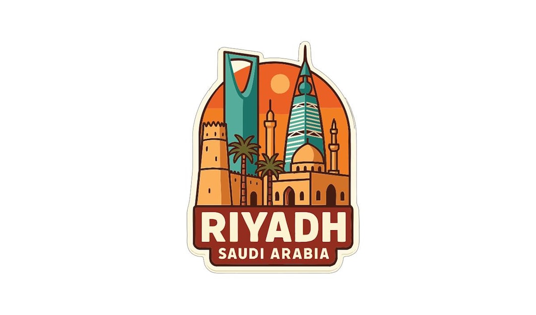 Riyadh Saudi Arabia Sticker Decal Vinyl Die-cut City Skyline Landmark ...