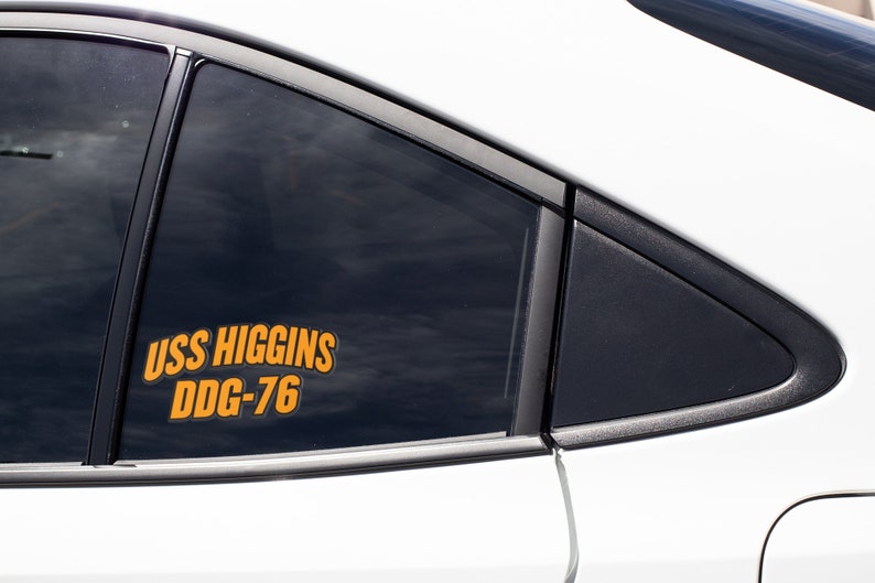 USS Higgins DDG-76 Destroyer Vinyl Decal - Car Bumper Sticker - Etsy