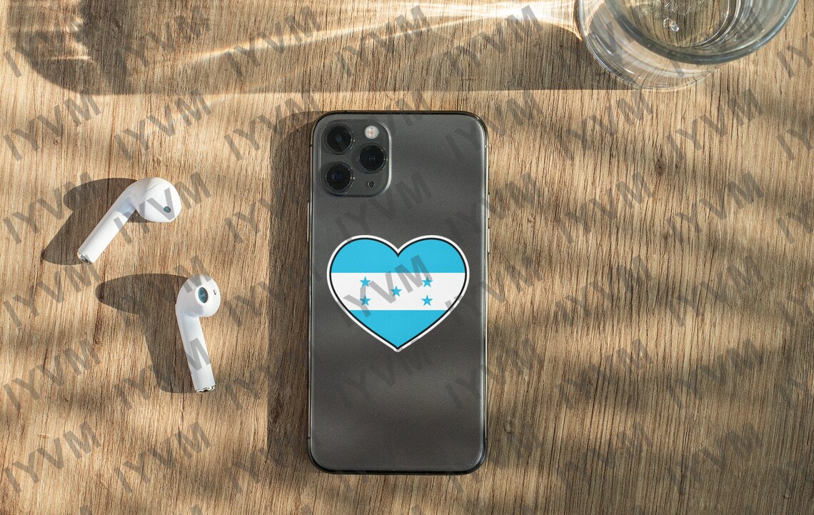 Honduras Flag Heart Sticker Decal / Republic of Honduras / Libre ...