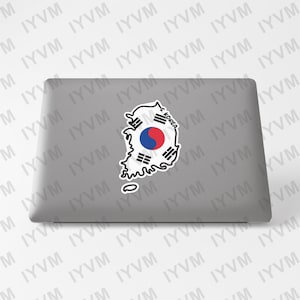South Korea Map Flag Sticker Decal / Republic of Korea / Seoul / Korean ...