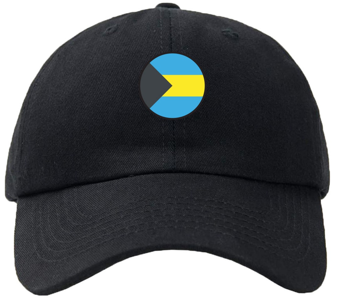 Bahamas Flag Circle Baseball Cap Hat Hook & Loop Closure - Etsy