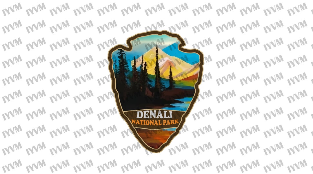 Denali National Park Decal Sticker - US National Parks Series - Etsy