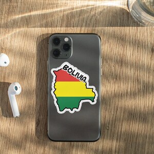 Bolivia Map Flag Sticker Decal - Etsy