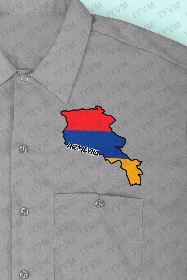 Armenia Map Iron on Heat Transfer Vinyl HTV / Yerevan / Մեկ Ազգ, Մեկ ...