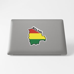 Bolivia Map Flag Sticker Decal - Etsy