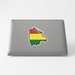 Bolivia Map Flag Sticker Decal - Etsy
