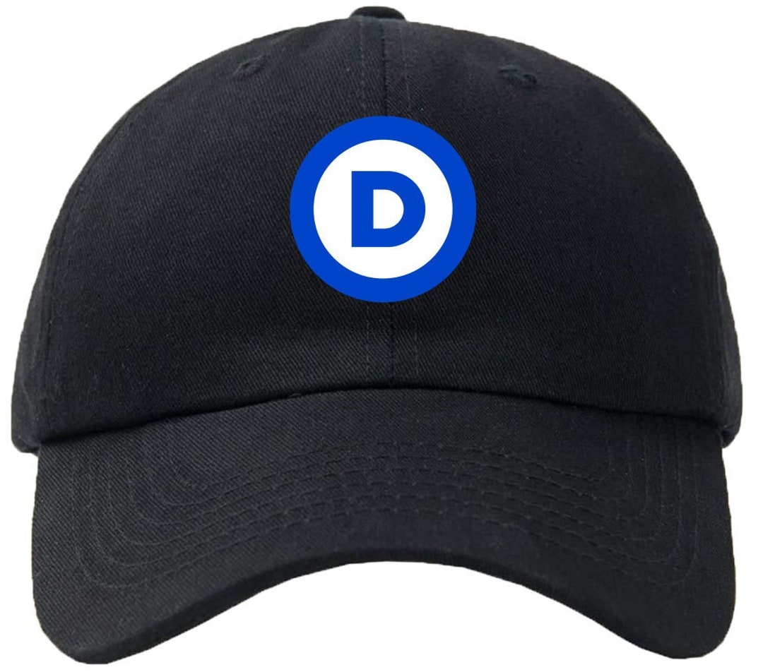 Democratic Party D Joe Biden Kamala Harris Black Baseball Cap ...