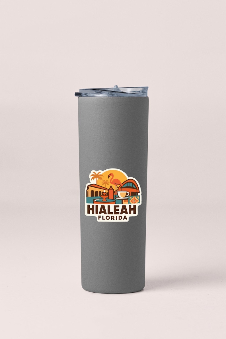Hialeah Florida Sticker Decal Vinyl Die-cut City Skyline Landmark ...