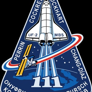 NASA STS-111 Mission Patch Sticker Decal Endeavour NASA Space Shuttle Mission - Etsy