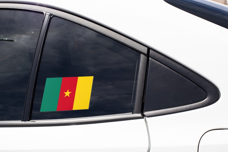 Cameroon Flag Sticker Decal / Republic of Cameroon / Yaoundé / - Etsy