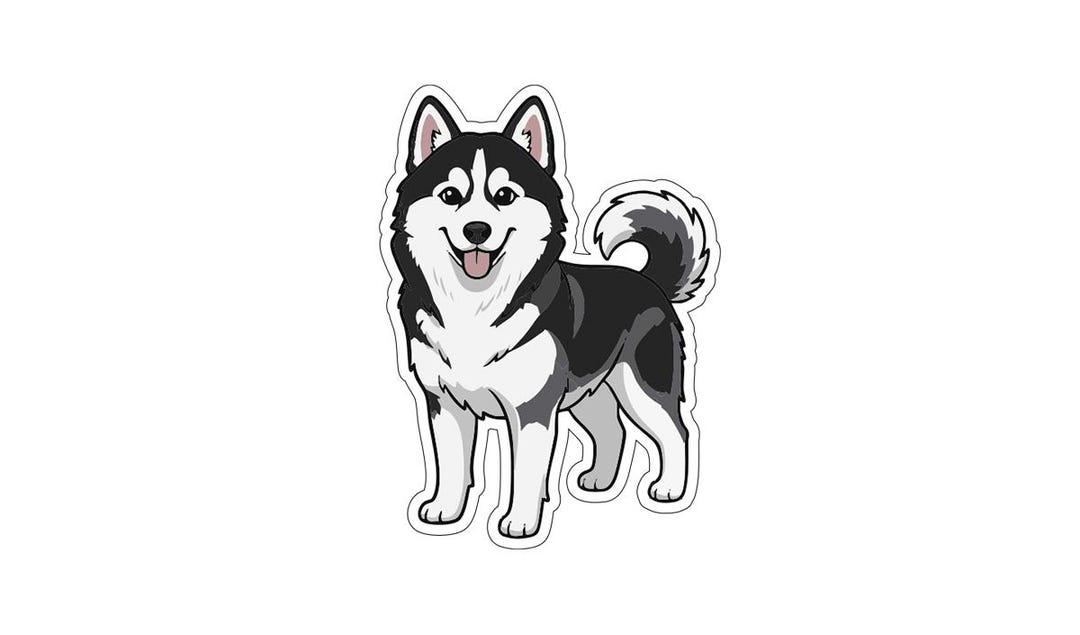 Pomsky Sticker Decal Vinyl Die-cut Dog Companion Design - Etsy