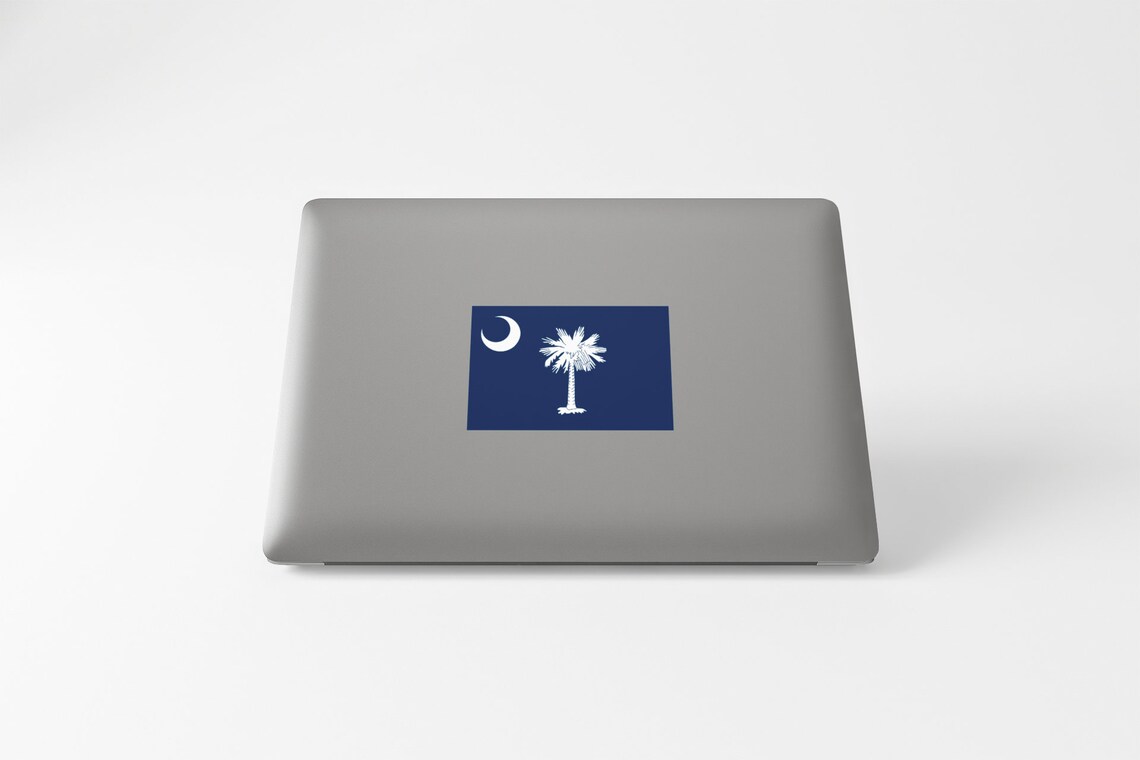 South Carolina Flag Vinyl Sticker Decal - Palmetto State Pride - Etsy