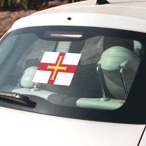 Guernsey Flag Sticker Decal - Etsy