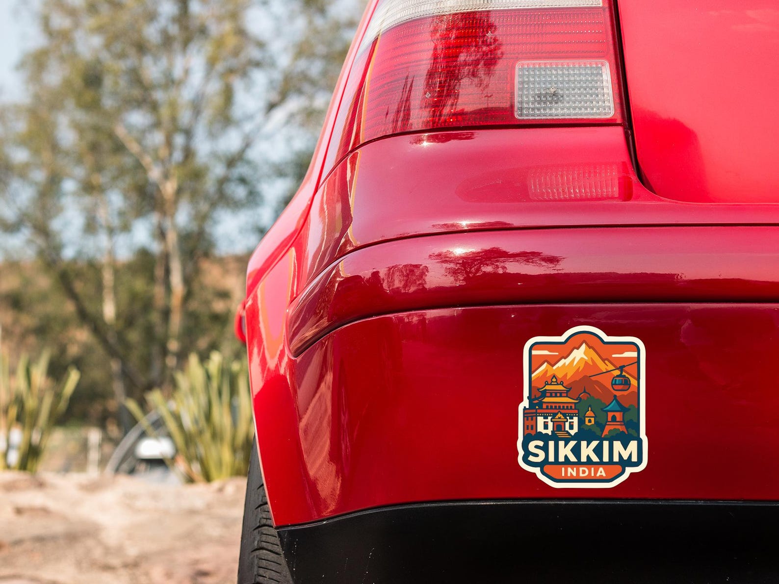 Sikkim India Sticker Decal Vinyl Die-cut City Skyline Landmark Design ...