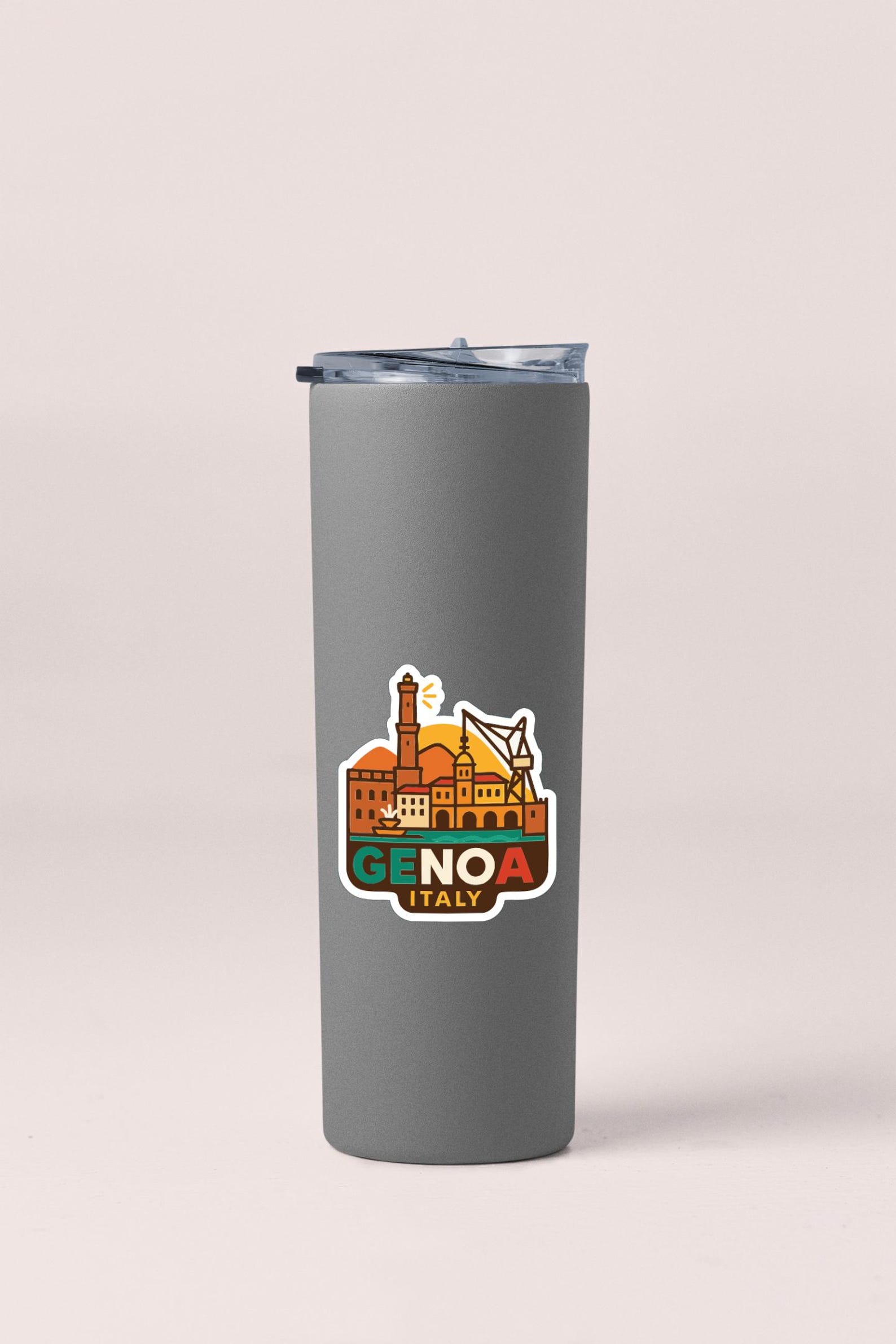 Genoa Italy Sticker Decal Vinyl Die-cut City Skyline Landmark Design - Etsy