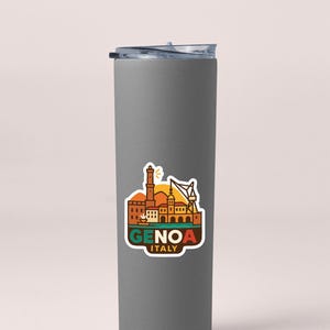 Genoa Italy Sticker Decal Vinyl Die-cut City Skyline Landmark Design - Etsy
