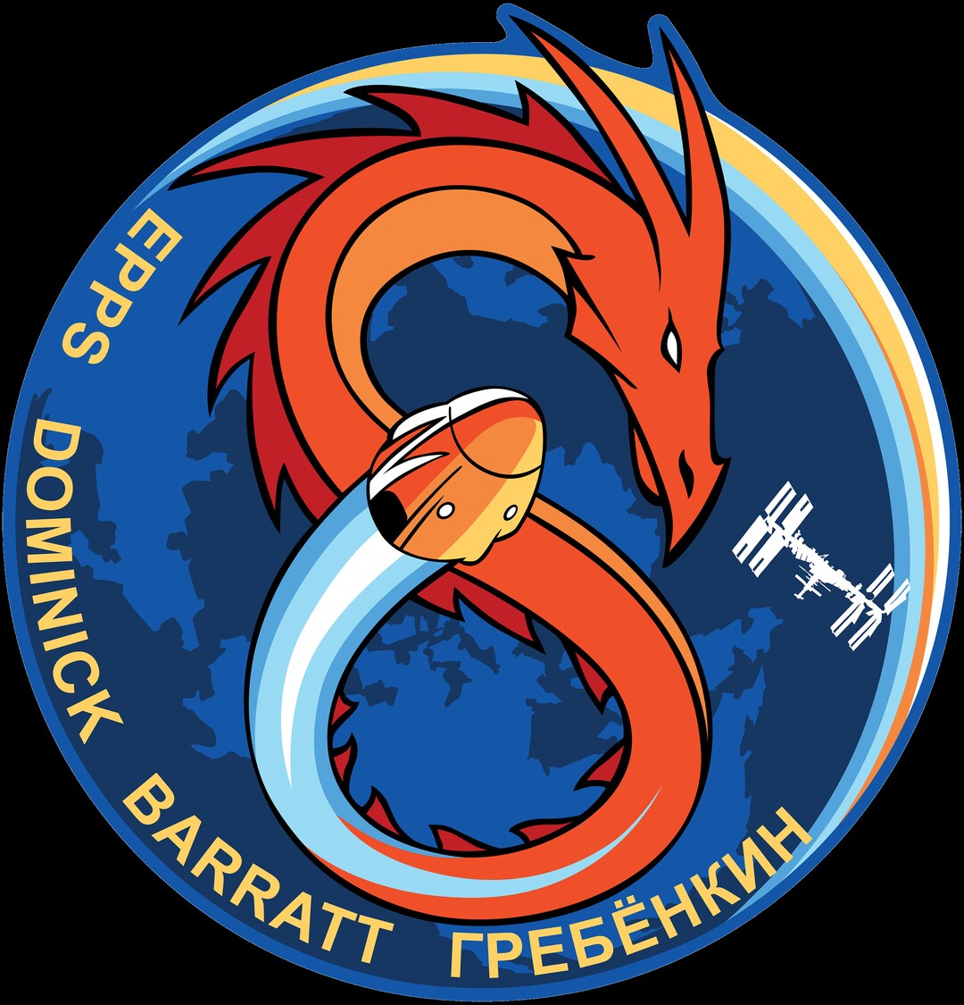 NASA Spacex Crew-8 Mission Patch Sticker Decal NASA Commercial Crew ...