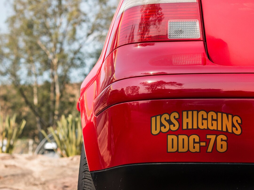 USS Higgins DDG-76 Sticker Decal Arleigh Burke Class Destroyer Car ...