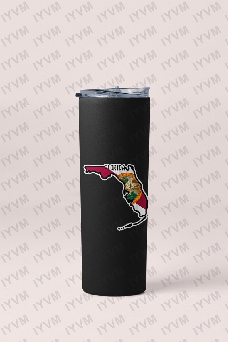 State of Florida Map Flag Sticker Decal USA Florida State - Etsy