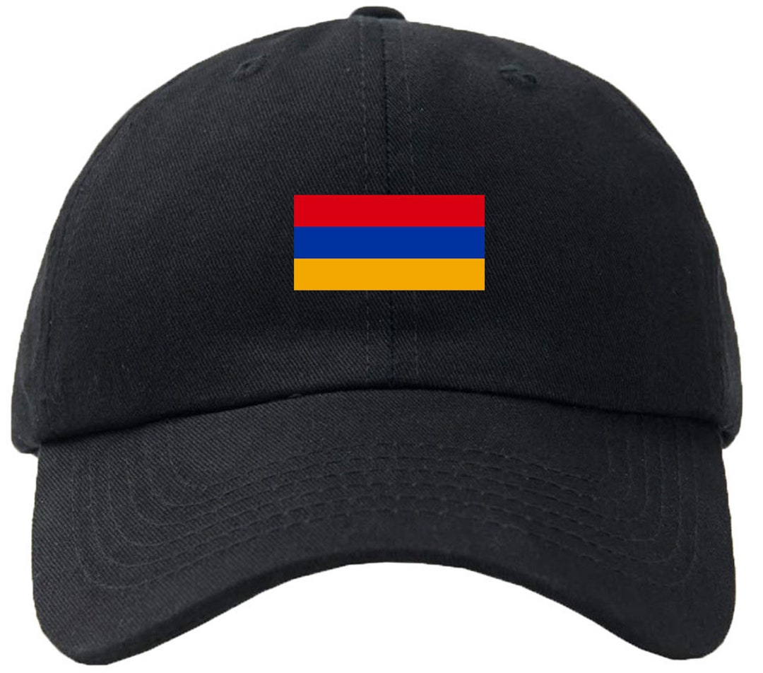 Armenia Flag Baseball Cap Hat Hook & Loop Closure / Yerevan / Մեկ Ազգ ...