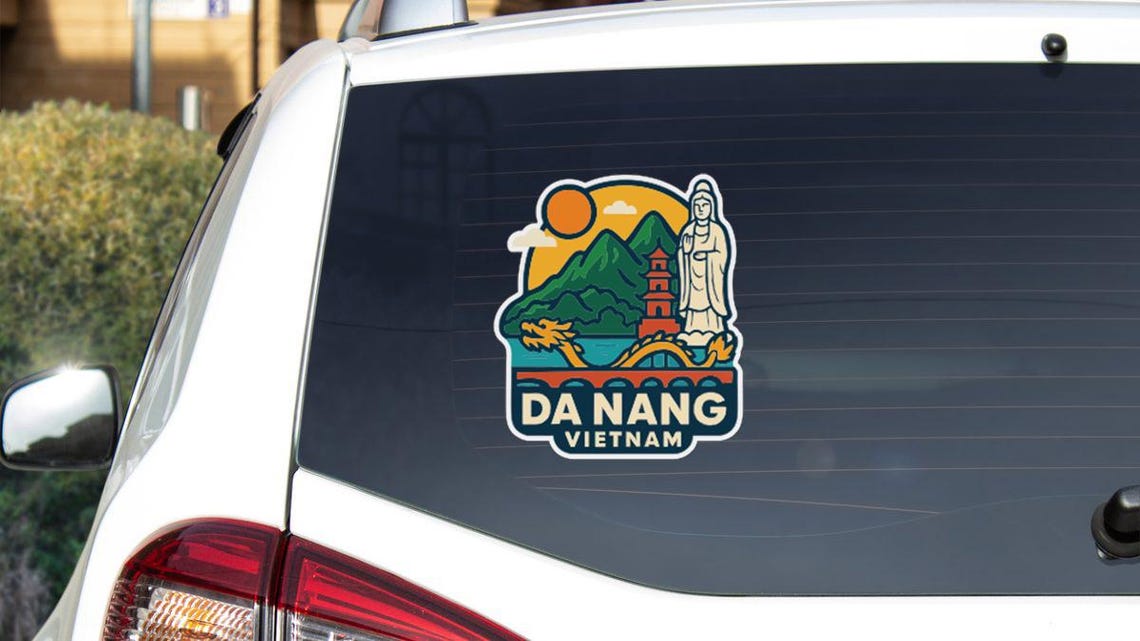 Da Nang Vietnam Sticker Decal Vinyl Die-cut City Skyline Landmark ...