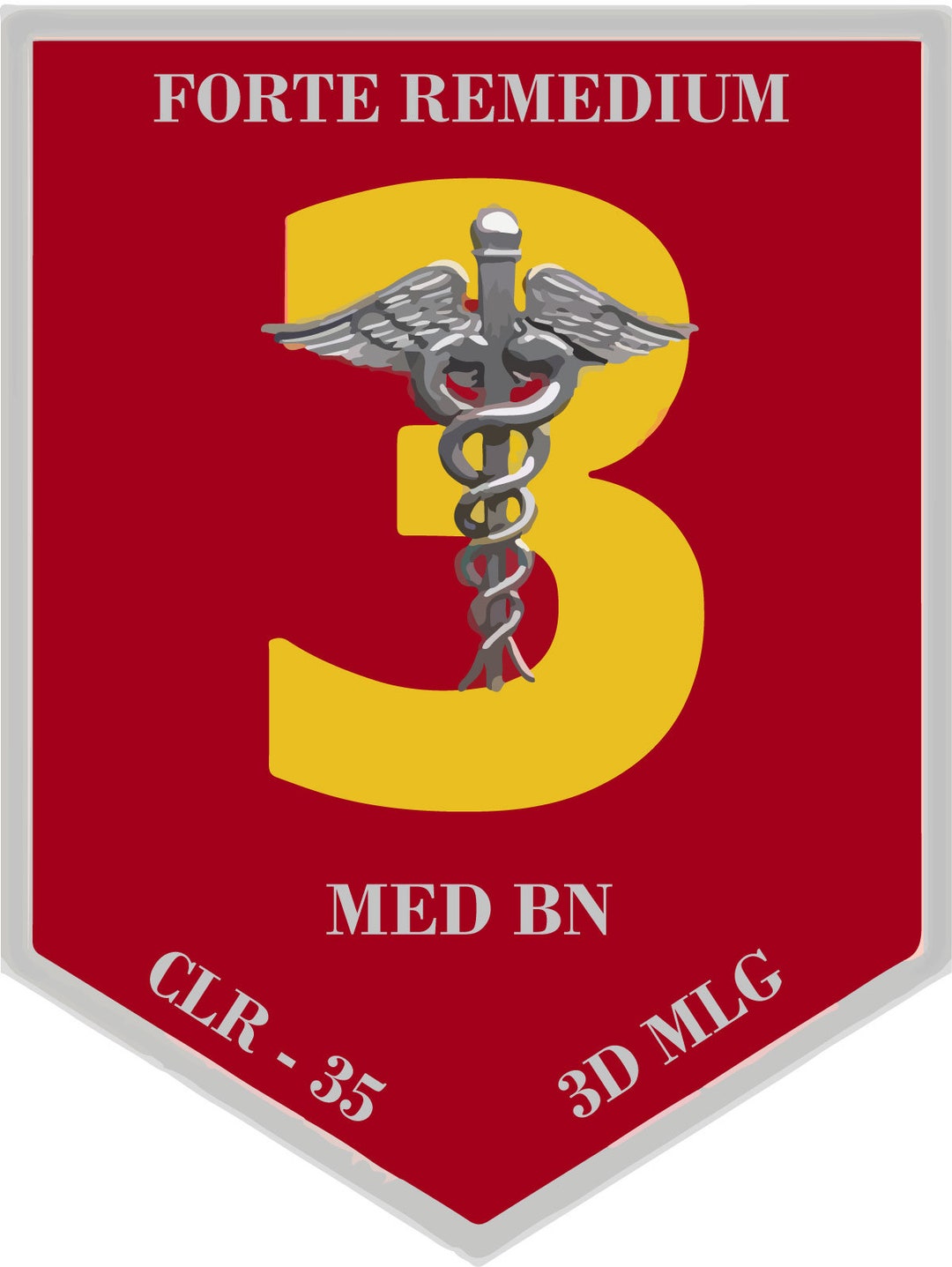 US Marine Corps Badge Sticker Decal 3rd Medical Battalion Car Sticker ...