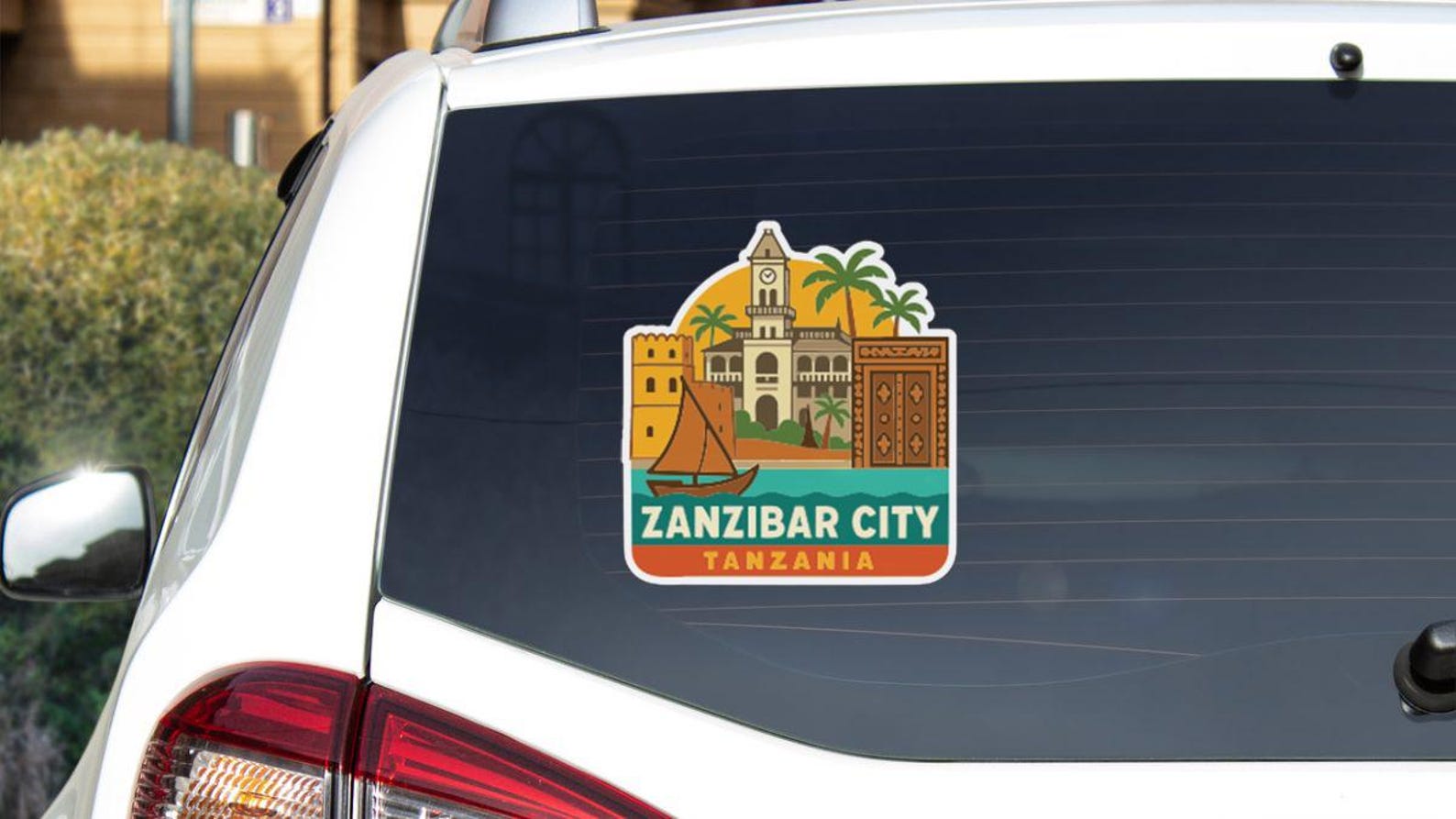 Zanzibar City Tanzania Sticker Decal Vinyl Die-cut City Skyline ...