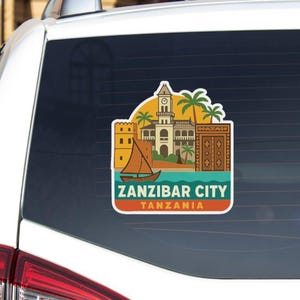 Zanzibar City Tanzania Sticker Decal Vinyl Die-cut City Skyline ...