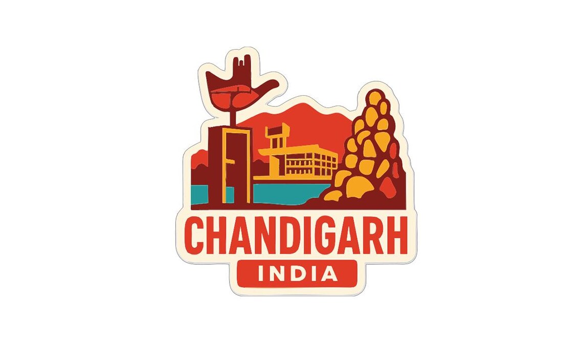 Chandigarh India Sticker Decal Vinyl Die-cut City Skyline Landmark ...