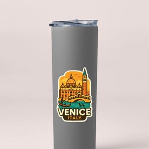 Venice Italy Sticker Decal Vinyl Die-cut City Skyline Landmark Design ...