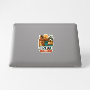 Crete Greece Sticker Decal Vinyl Die-cut City Skyline Landmark Design ...