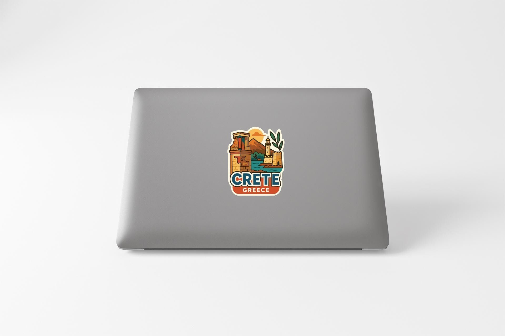 Crete Greece Sticker Decal Vinyl Die-cut City Skyline Landmark Design ...