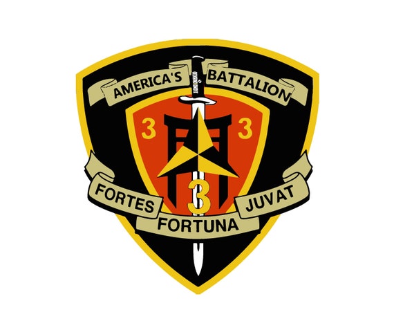 Stickers Decal for US Marine Corps Badge 3rd Battalion 3rd - Etsy