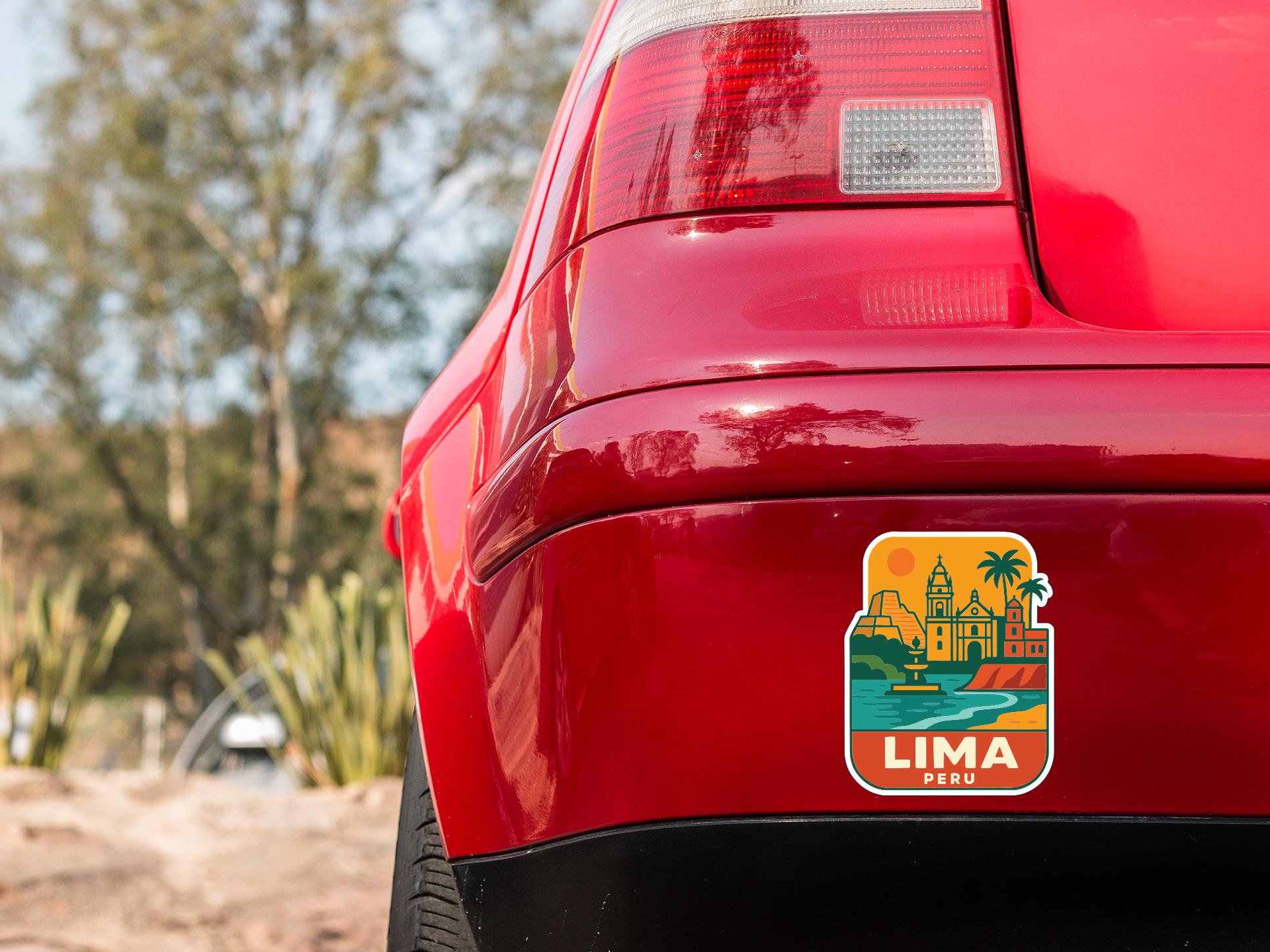 Lima Peru Sticker Decal Vinyl Die-cut City Skyline Landmark Design - Etsy