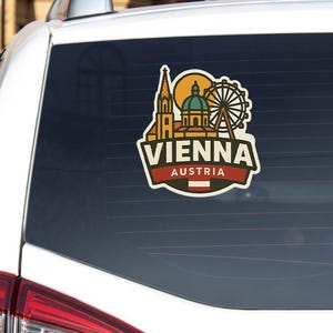 Vienna Sticker Decal Vinyl Die-cut City Skyline Landmark Design - Etsy