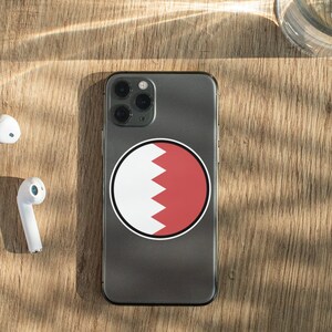 Bahrain Flag Circle Sticker Decal - Etsy