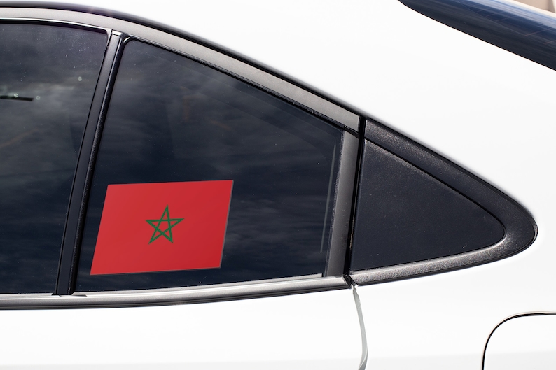 Morocco Flag Sticker Decal / Kingdom of Morocco / المملكة - Etsy