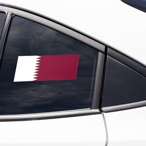 Qatar Flag Sticker Decal - Etsy