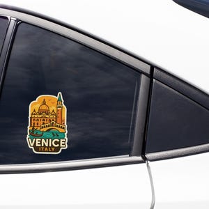 Venice Italy Sticker Decal Vinyl Die-cut City Skyline Landmark Design ...