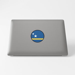 Curacao Flag Circle Sticker Decal - Etsy