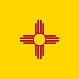 State of New Mexico Flag Sticker Decal / USA New Mexico State / Santa ...