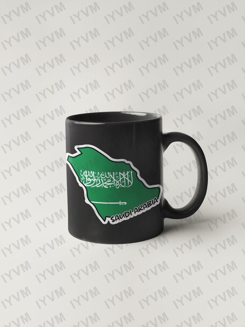 Saudi Arabia Map Flag Sticker Decal / Kingdom of Saudi Arabia - Etsy