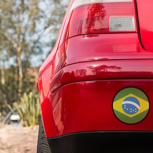 Brazil Flag Circle Sticker Decal - Etsy
