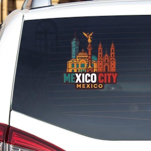 Mexico City Sticker Decal Vinyl Die-cut City Skyline Landmark Design - Etsy