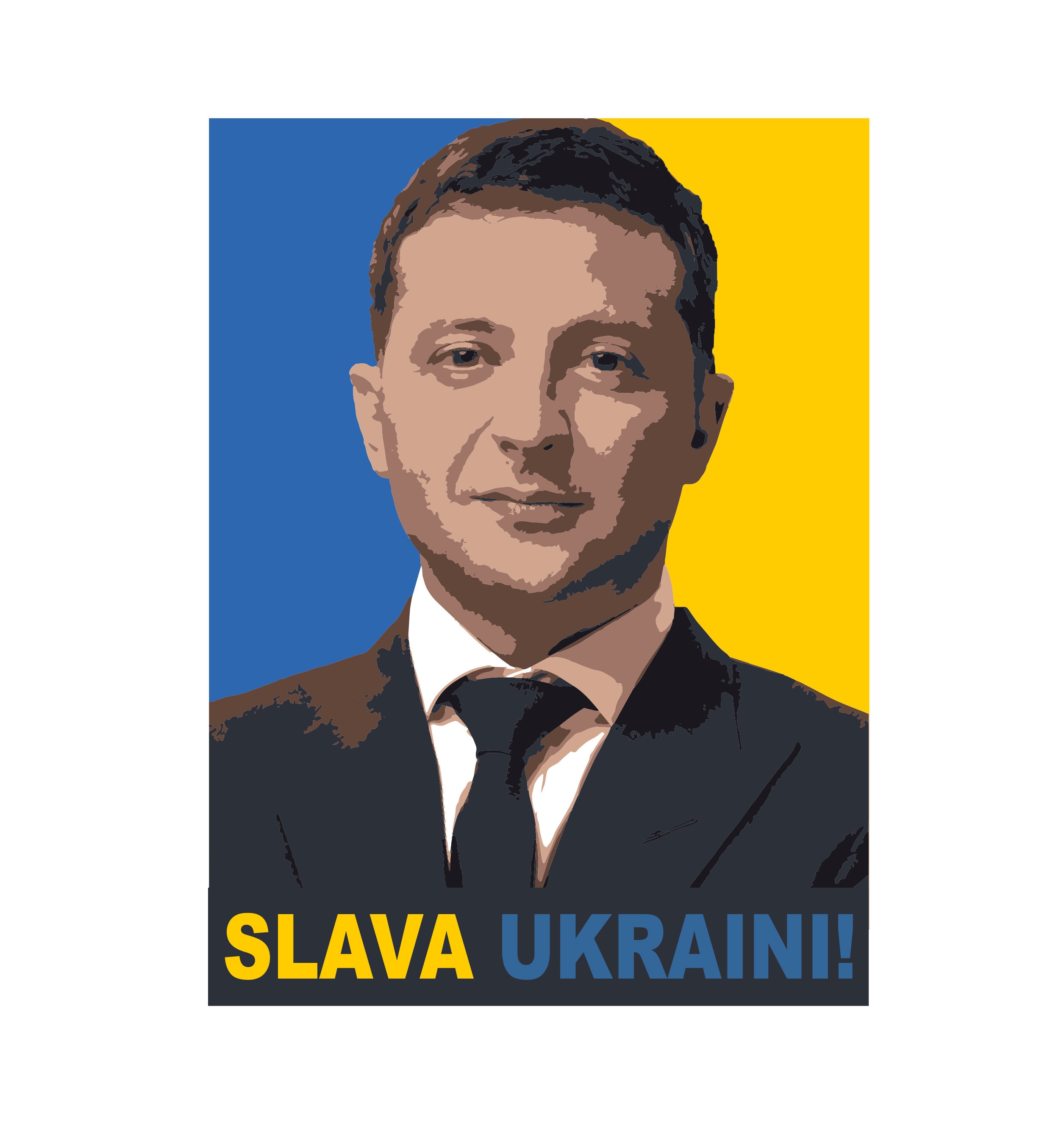 Slava Ukraini Sticker Decal Volodymyr Zelensky Glory to - Etsy UK