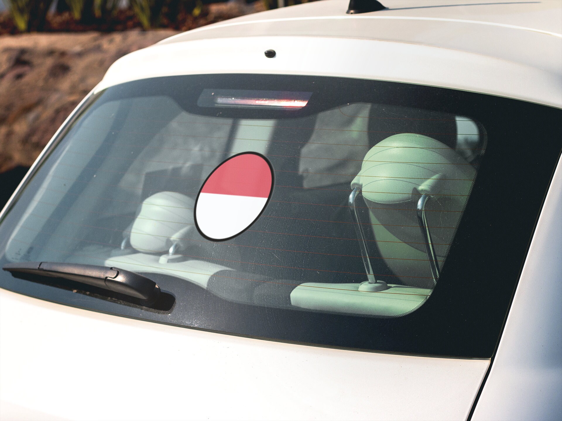 Indonesia Flag Circle Sticker Decal - Etsy