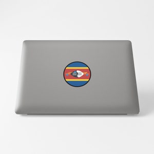 Eswatini Flag Circle Sticker Decal - Etsy